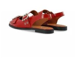 Ca'Shott Ballerina CA'SHOTT "Ca'Shott Ballet flats CASDIANA", Damen, Gr. 40, Normalschaft, rot, Obermaterial: 100% Leder, Schuhe