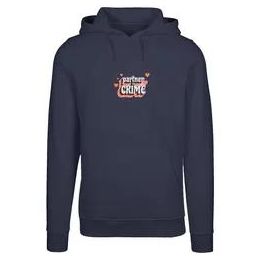 Kapuzenpullover F4NT4STIC "Partner In Crime Valentinstag Partner Design", Damen, Gr. XS, navy, Obermaterial: 65% Baumwolle, 35% Polyester, relaxed fit, Pullover, Premium Qualität