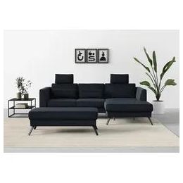 Sit & More Sitzkissen SIT & MORE "Lindholm", blau (navy, unifarben), B:65 H:25 L:25, Samt, Dekokissen_Sitzkissen_Kissenhüllen, im 2er Set