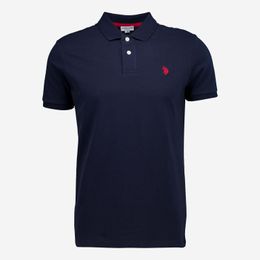 Dunkelblaues Poloshirt mit Logo