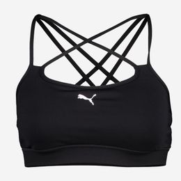Puma Schwarzer Sport-BH mit gekreuzten Trägern