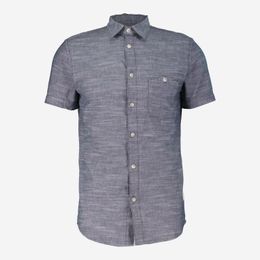 Tom Tailor Denim Graues Freizeithemd mit kurzen Ärmeln