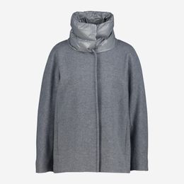 Geox Grauer Mantel aus Wollmischung