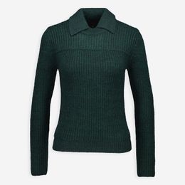 Rag & Bone Dunkelgrüner Pullover aus Wollmischung