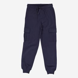 Marc O'Polo Dunkelblaue Cargo-Jogginghose mit Fleece-Futter