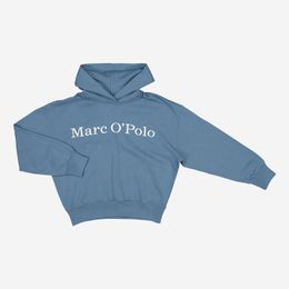 Marc O'Polo Blauer Kapuzenpullover mit gesticktem Logo