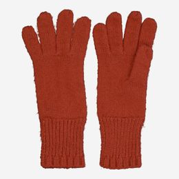 Pepe Jeans Rote Sarah Gloves gestrickte Handschuhe mit Logo