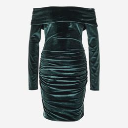 PARADI Grünes Minikleid aus Samt