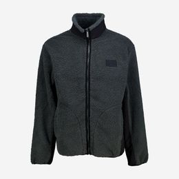 Karl Kani Dunkelgrüne Jacke aus Sherpa