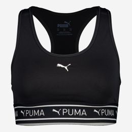 Puma Schwarzer Sport-BH mit gepolsterten Cups