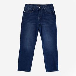 True Religion Dunkelblaue Bobby Relaxed Baggy Jeans
