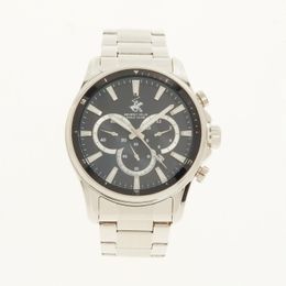 Beverly Hills Polo Club Silberfarbene Armbanduhr