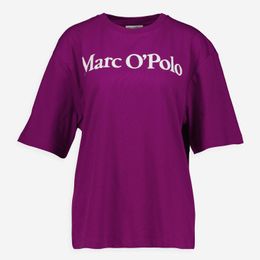 Marc O'Polo Violettes T-Shirt mit Logo