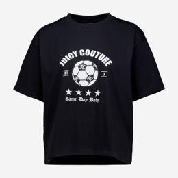 Juicy Couture Schwarzes T-Shirt mit weißem Logo