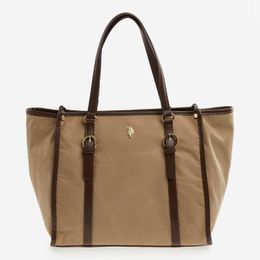 Beige-braune Tote Bag