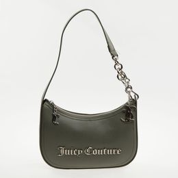 Juicy Couture Graue Schultertasche mit Logo-Details