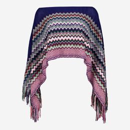 Missoni Mehrfarbiger Poncho aus Wollmischung
