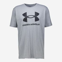 Under Armour Graues Sport-T-Shirt mit Logo