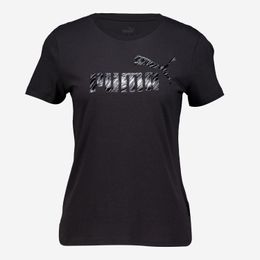 Puma Schwarzes Sport-T-Shirt mit Logo