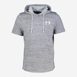 Under Armour Graues Rival Terry Oberteil mit Kapuze