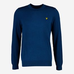 Lyle & Scott Petrolblauer Pullover mit Logo