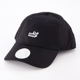 Puma Schwarze Kappe mit Logostickerei
