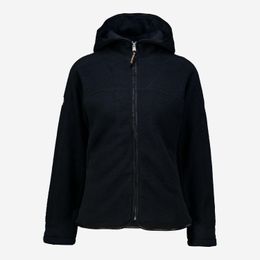 Napapijri Schwarze Jacke mit Kapuze aus Sherpa