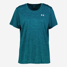 Under Armour Türkisfarbenes Loose Fit Sport T-Shirt mit Melange-Muster