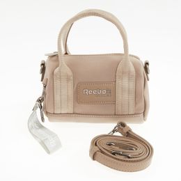 Reebok Beigefarbene Handtasche mit Logo