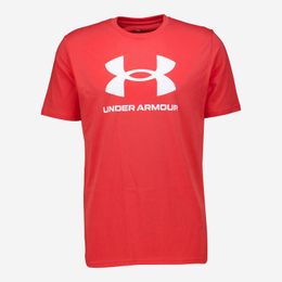 Under Armour Rotes Sport-T-Shirt mit Logo