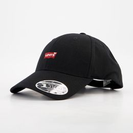 Levi's Schwarze Kappe mit gesticktem Logo