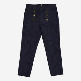 Balmain Blaue Jeans mit Kn&ouml;pfen