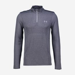 Under Armour Dunkelgraues langärmliges Oberteil aus Mesh