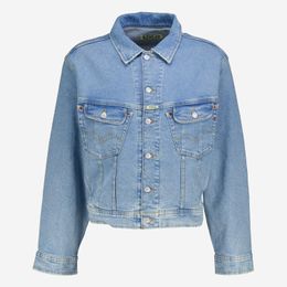 Replay Hellblaue Jeansjacke mit Knopfleiste
