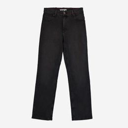 Wrangler Dunkelgraue Straight Leg Jeans
