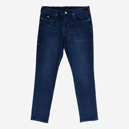 True Religion Dunkelblaue Rocco Relaxed Skinny Fit Jeans