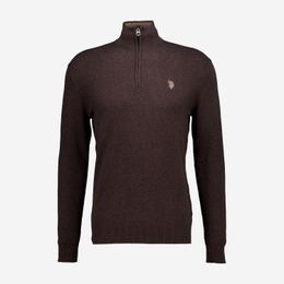 Brauner Pullover mit Logo