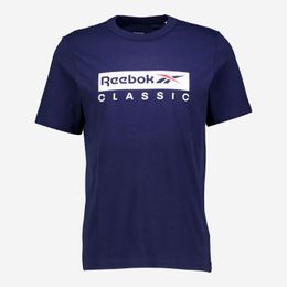 Reebok Dunkelblaues T-Shirt mit Logo