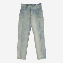 Iro Blau-gelbe Belfroy Jeans in Used-Optik
