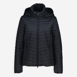 Geox Schwarze Pufferjacke mit abnehmbarer Kapuze