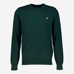 Lyle & Scott Dunkelgrüner Pullover mit Merinowolle