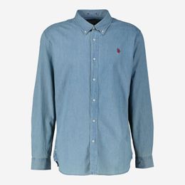 Blaues Freizeithemd aus Jeans
