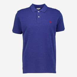 Blaues Poloshirt mit Logo