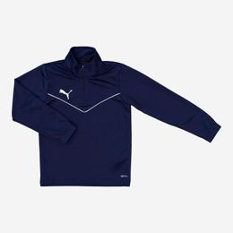 Puma Dunkelblaues Sweatshirt mit aufgedrucktem Logo