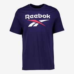 Reebok Dunkelblaues T-Shirt mit Logo