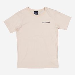 Champion Beigefarbenes T-Shirt mit Logo
