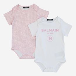 Balmain 2er-Pack weiße und rosafarbene Body-Set