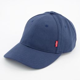 Levi's Dunkelblaue Kappe mit Logo-Detail