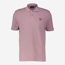 Lyle & Scott Lilafarbenes Relaxed Fit Poloshirt mit Logo