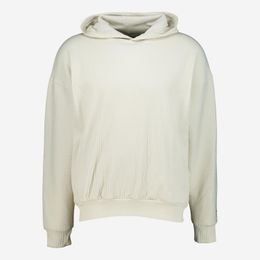 Under Armour Beigefarbener gerippter Kapuzenpullover